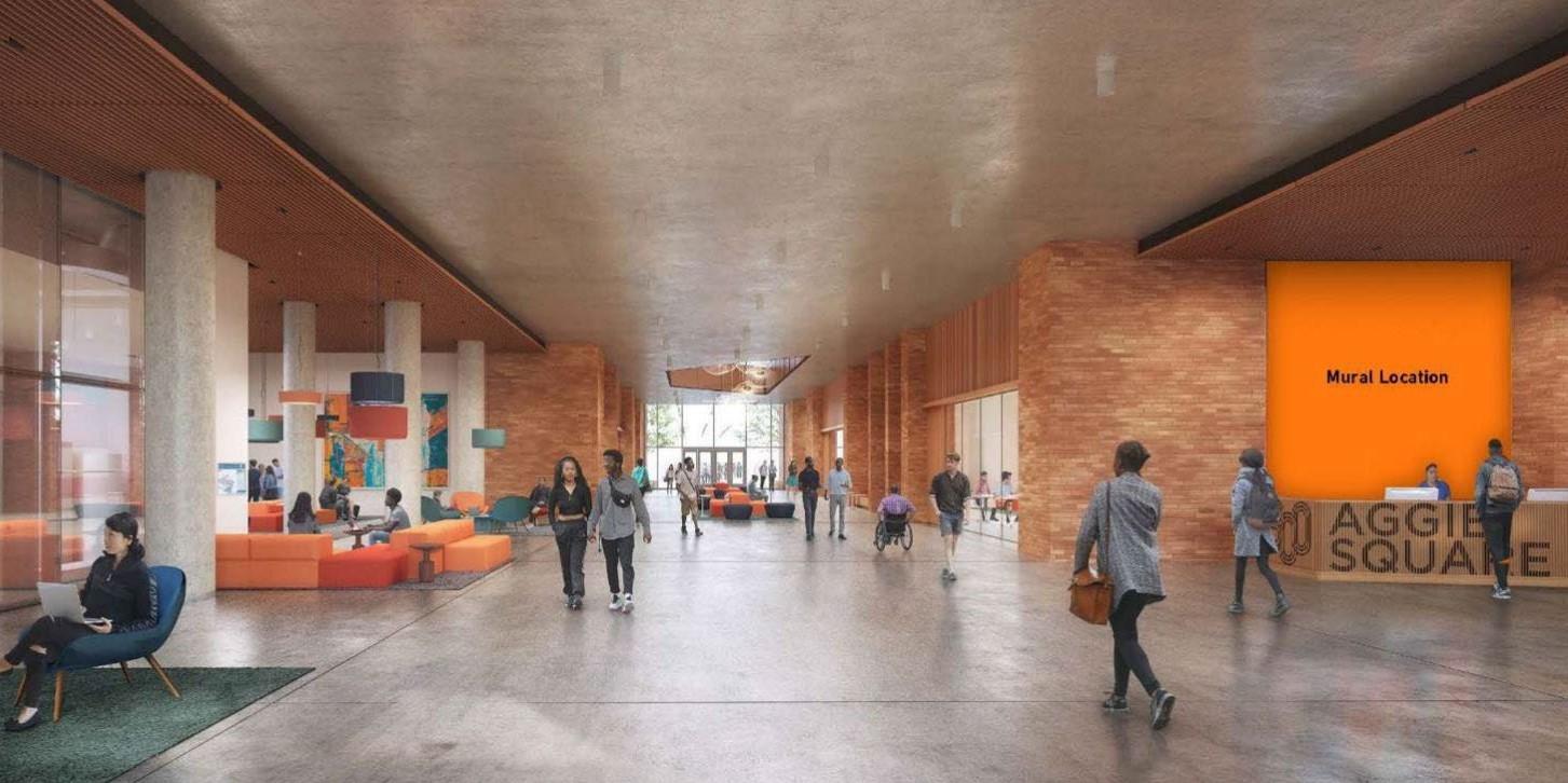 Aggie Square - Mural Project Renderings